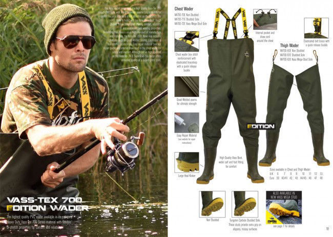 Vass Tex 700E Chest Waders - Angling Centre West Bay
