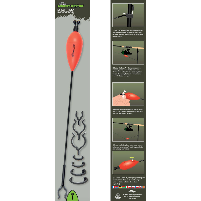 Fox Rage Predator Drop Arm Indicator - Angling Centre West Bay