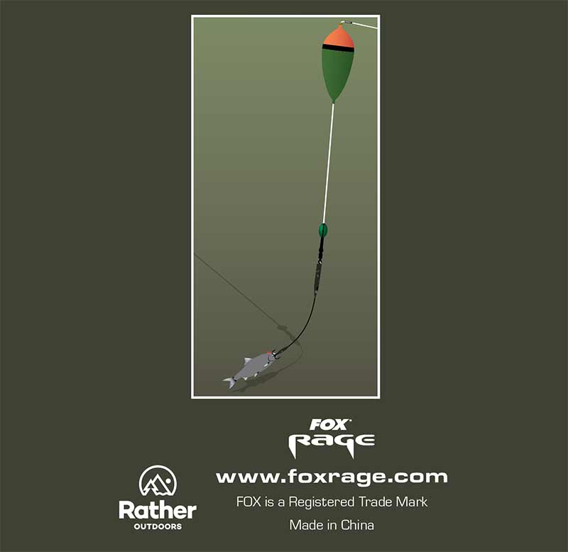 Fox Rage Predator Float Trace 50cm Size 6 Barbed - 40lb - Angling ...