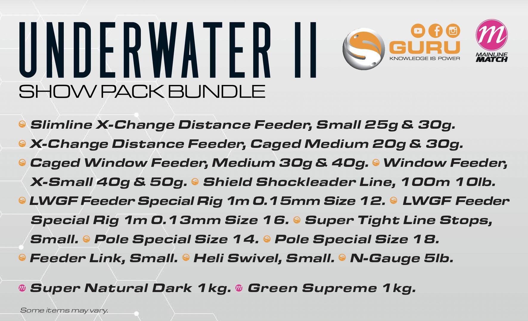 Guru Underwater 2 Show Pack Bundle - Angling Centre West Bay